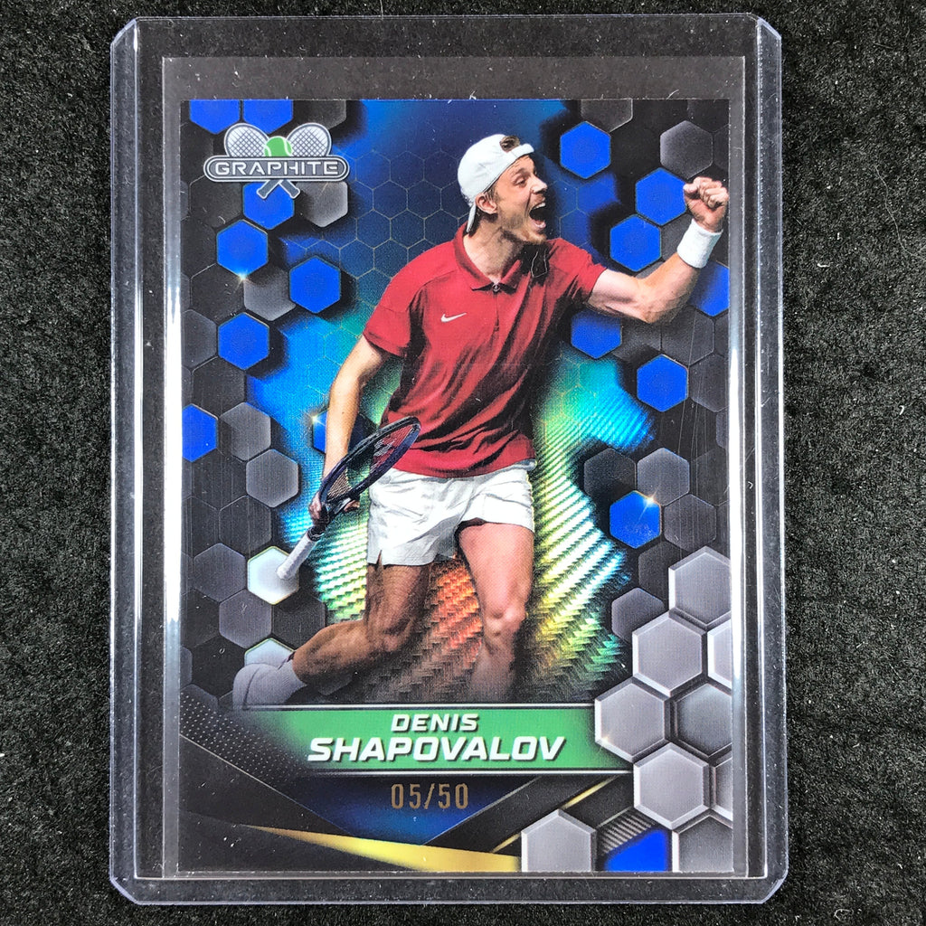 2024 Topps Graphite Tennis DENIS SHAPOVALOV Base Blue 5/50 #173 – Cherry Collectables