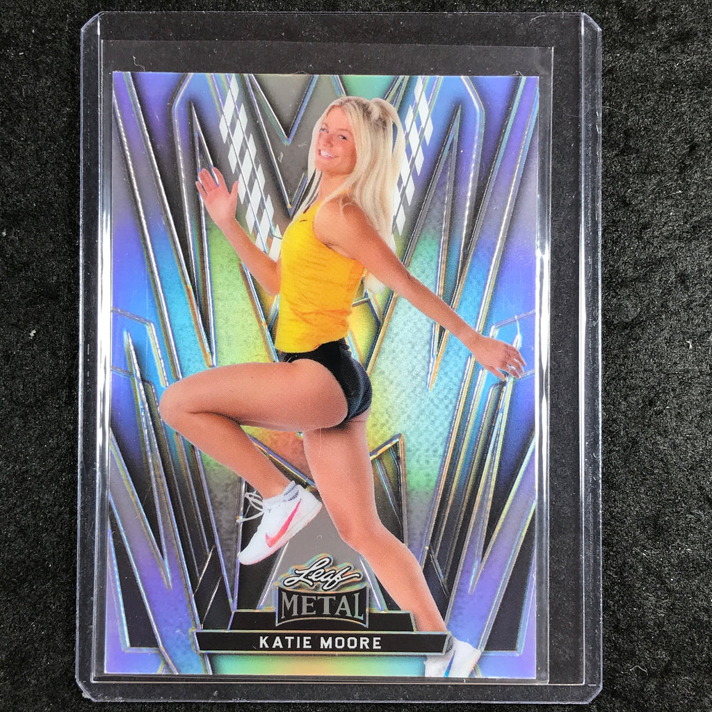 2024 Leaf Metal Women of Sport KATIE MOORE Base Prismatic Silver 3/25 – Cherry Collectables