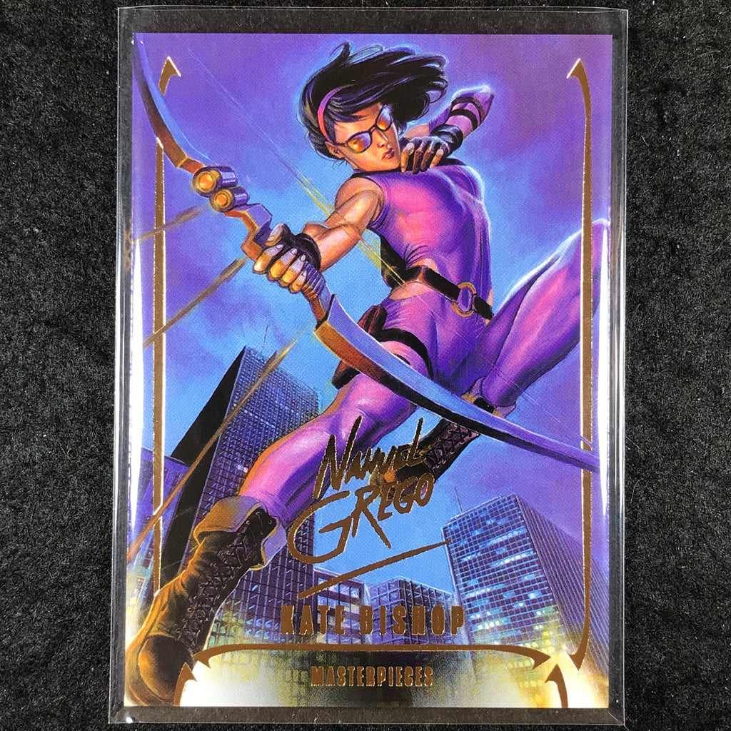 2024 Marvel Masterpieces Nahuel Grego KATE BISHOP Gold Foil Series #18 ...