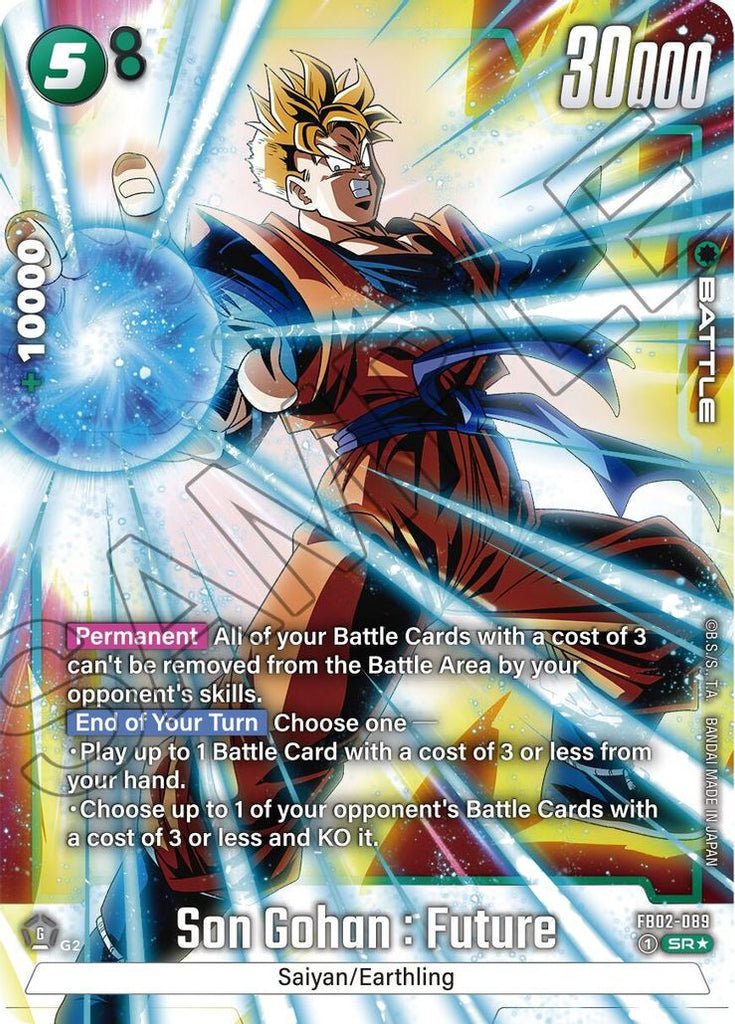 ALTERNATE ART Son Gohan : Future - FB02-089 - SR - Fusion World Blazin – Cherry Collectables