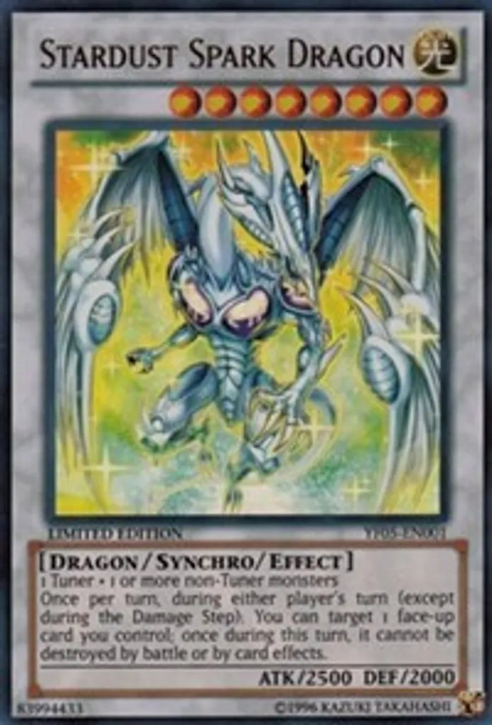 Stardust Spark Dragon - YF05-EN001 - Ultra Rare 5D's Volume 5 Promo – Cherry Collectables