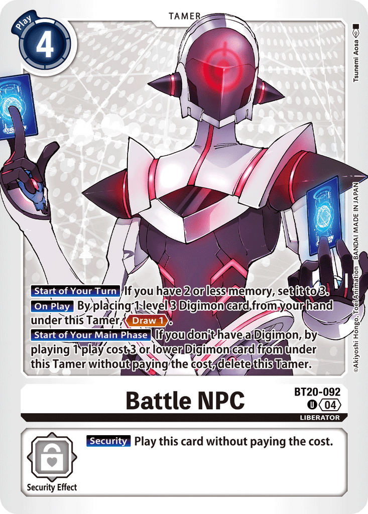 PLAYSET (4) 4x Battle NPC BT20-092 Uncommon - BT19-20 Special Booster – Cherry Collectables