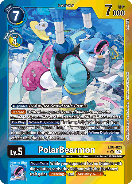 PolarBearmon EX8-023 - UC Limited Foil EX08 Chain of Liberation – Cherry Collectables