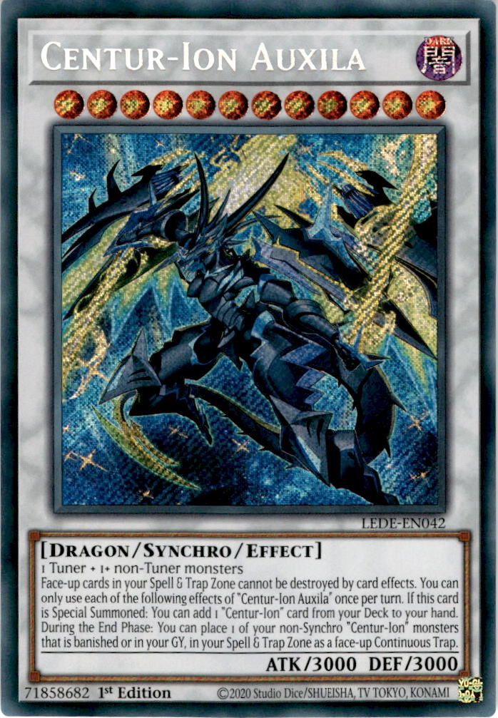 Centur-ion Auxila - Lede-en042 - Secret Rare 1st Edition – Cherry Collectables