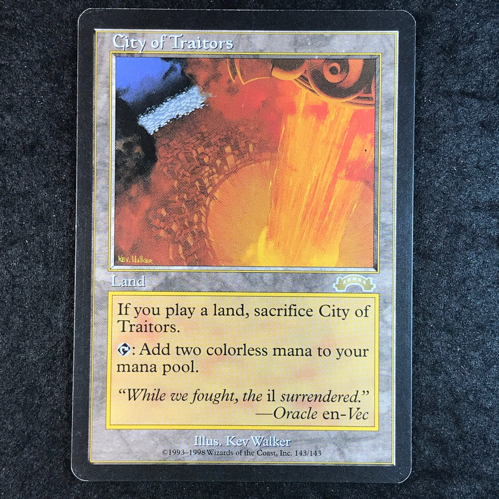 City of Traitors - 143/143 - Rare - 1998 Magic the Gathering Exodus – Cherry Collectables