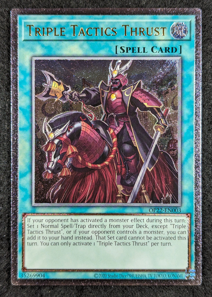 Ultimate Rare Triple Tactics Thrust - Op22-en003 - Ots Tournament Pack – Cherry Collectables