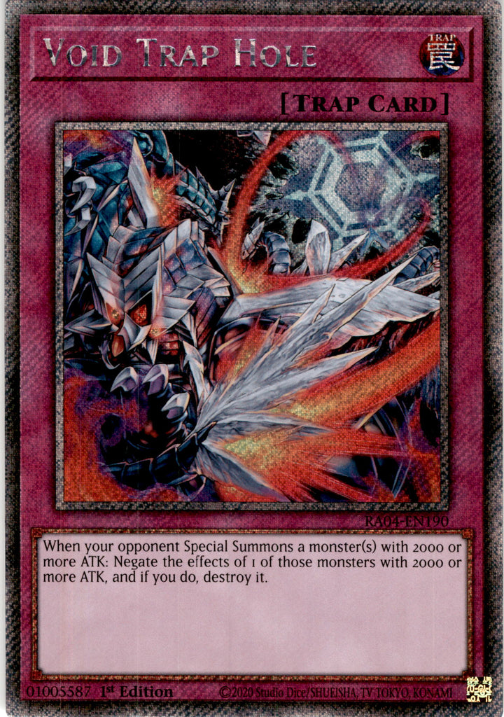 [PLATINUM] Void Trap Hole - RA04-EN190 – Cherry Collectables