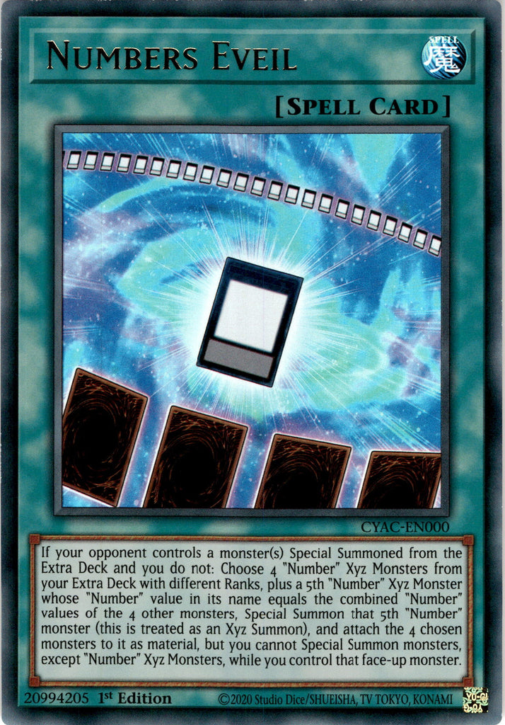 Numbers Eveil - Cyac-en000 - Ultra Rare 1st Edition – Cherry Collectables