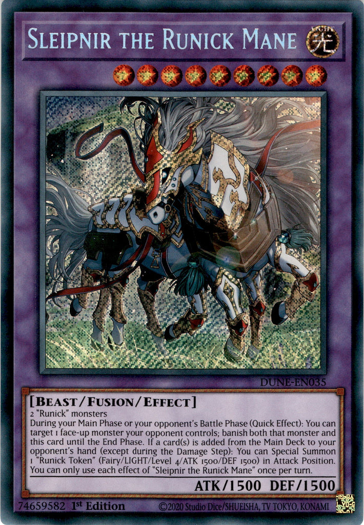 Sleipnir The Runick Mane - Dune-en035 - Secret Rare 1st Edition – Cherry Collectables