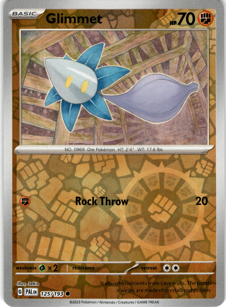 Glimmet - 125/193 - Reverse Holo Paldea Evolved – Cherry Collectables