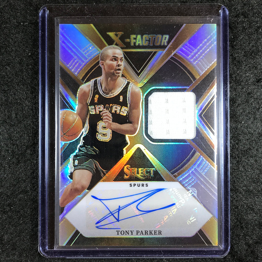 2023-24 Select TONY PARKER X-Factor Memorabilia Jersey Auto Base 79/99 ...
