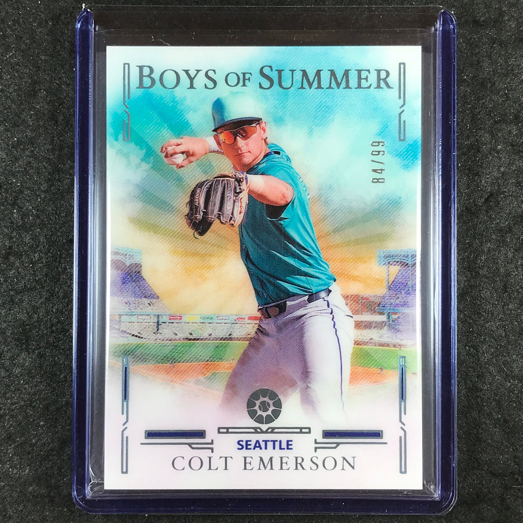 2025 Boys of Summer COLT EMERSON Base Blue 84/99 #14 – Cherry Collectables