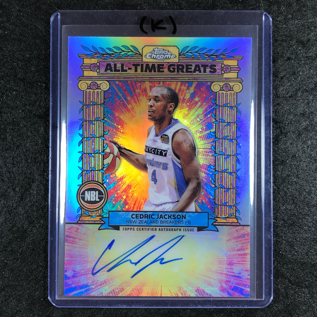 2024-25 Topps Chrome NBL CEDRIC JACKSON All-Time Greats Auto Refractor ...
