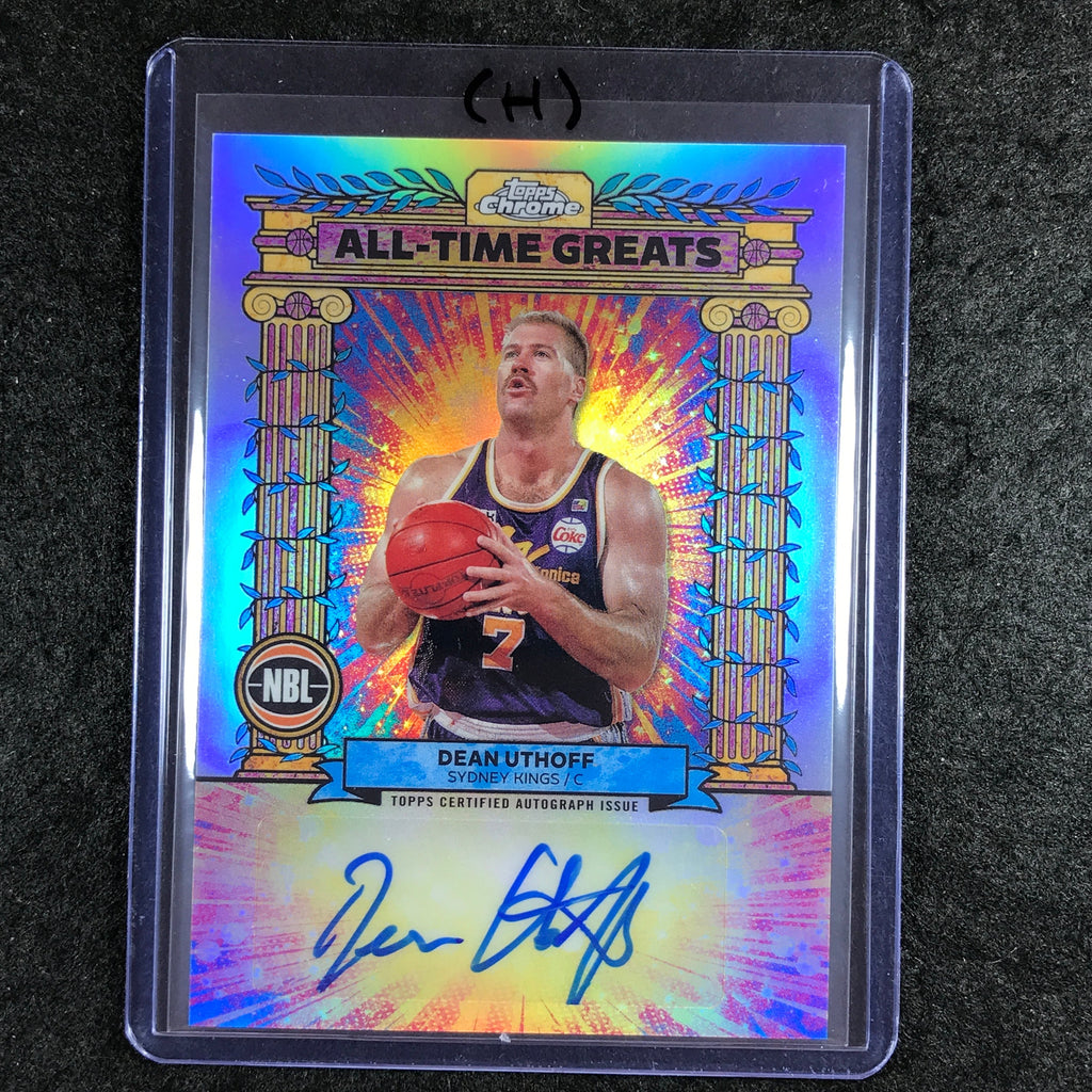 2024-25 Topps Chrome NBL DEAN UTHOFF All-Time Greats Autograph Refract ...