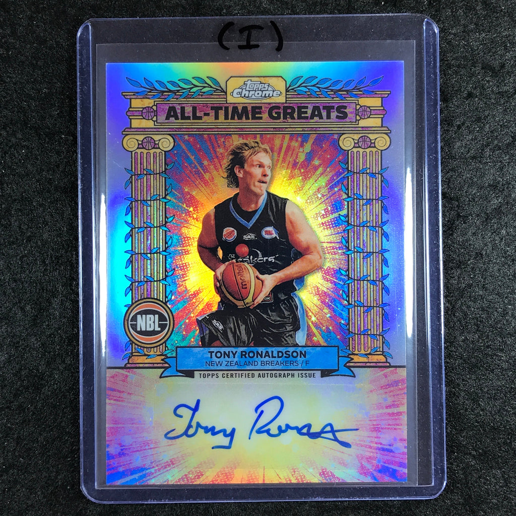 2024-25 Topps Chrome NBL TONY RONALDSON All-Time Greats Auto Refractor ...