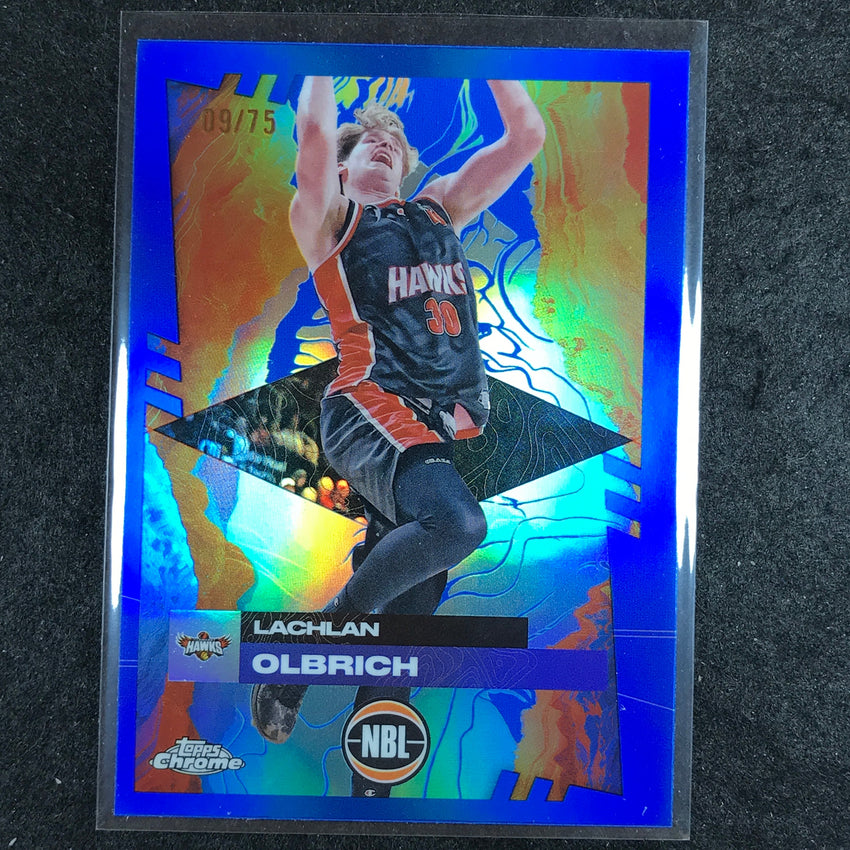 2024-25 Topps Chrome NBL LACHLAN OLBRICH Base Blue 9/75 #33 – Cherry ...