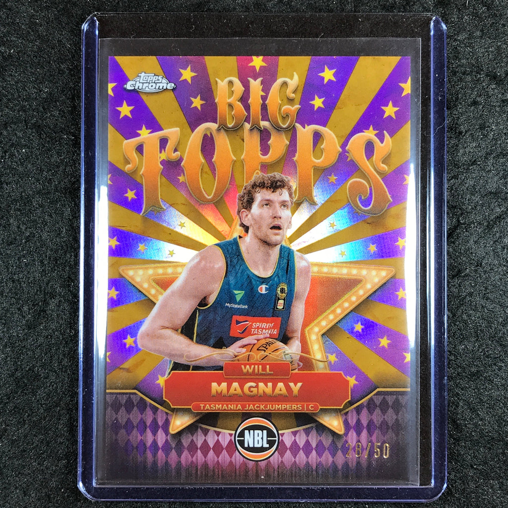 2024-25 Topps Chrome NBL WILL MAGNAY Big Topps Gold 28/50 #20 – Cherry ...