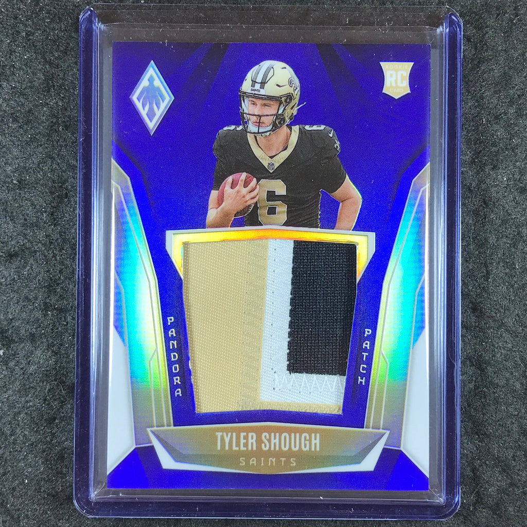 2025 Phoenix Football TYLER SHOUGH Pandora Patch Rookie Relic Blue 48 ...