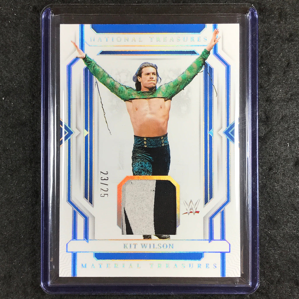 2024 National Treasures WWE KIT WILSON Material Treasures Relic Silver ...