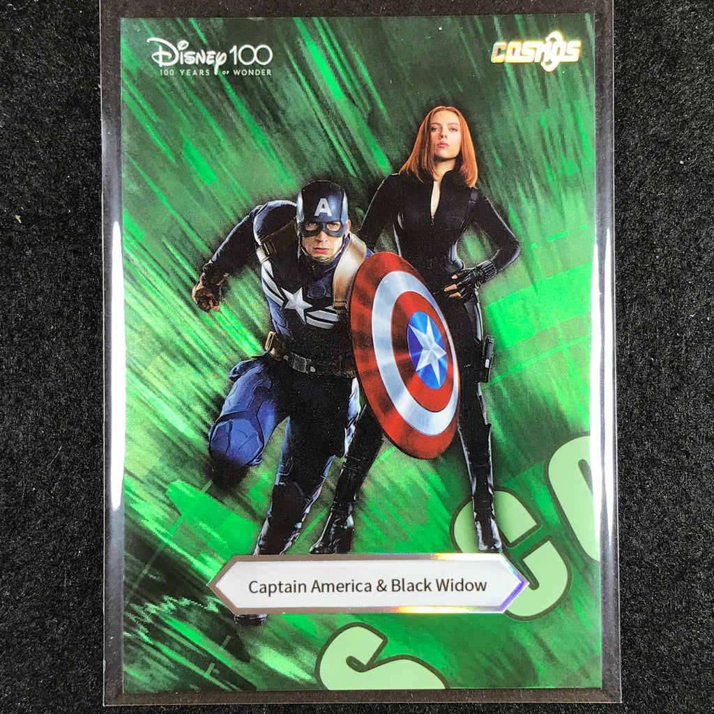 2023 Disney 100 Cosmos CAPTAIN AMERICA & BLACK WIDOW Disney 100 Spirit ...