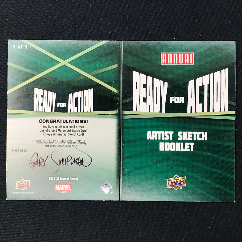 2022-23 Marvel Annual HULK WOLVERINE Artist Sketch Booklet 1/1 GARY SH ...