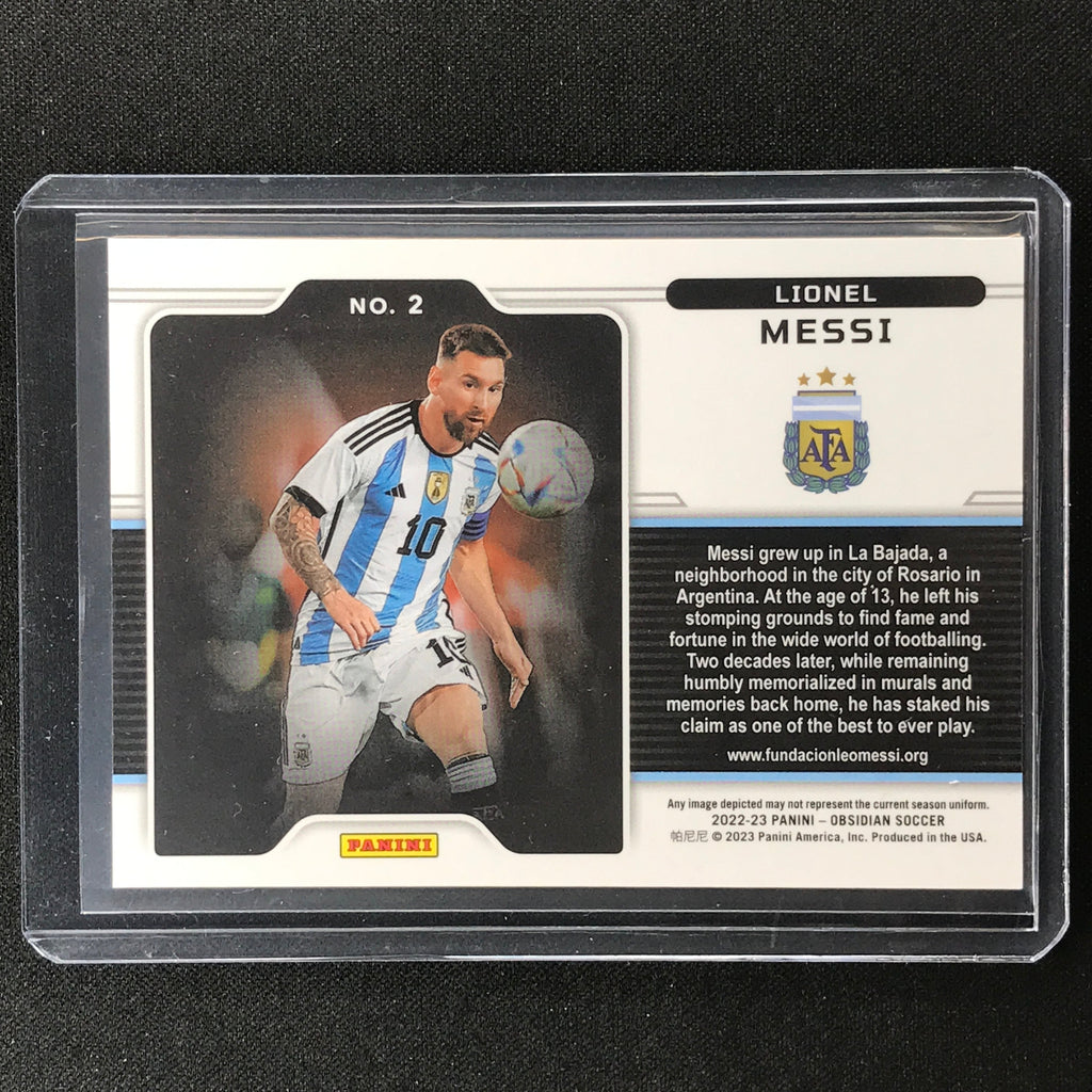 2022-23 Obsidian Lionel Messi Black Colorblast Ssp No 2 – Cherry ...