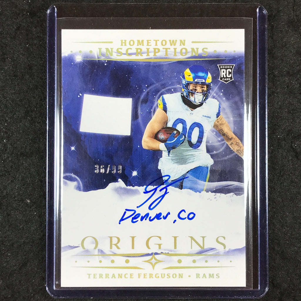 2025 Origins Football TERRANCE FERGUSON Hometown Inscriptions Rookie A ...