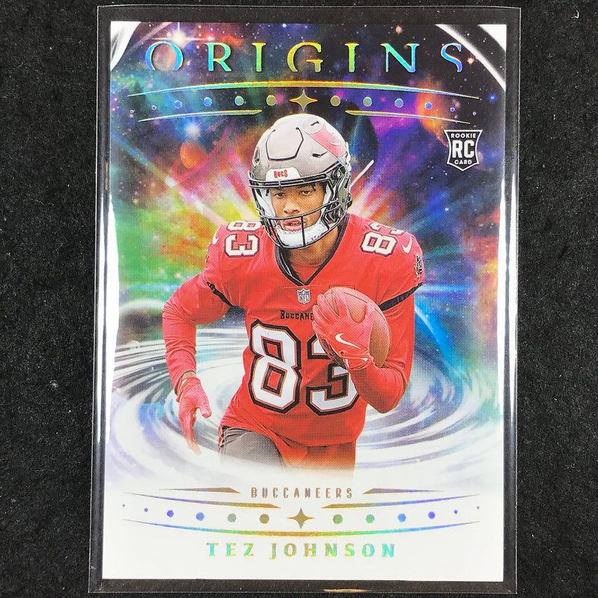 2025 Origins Football TEZ JOHNSON Rookie Base #133 – Cherry Collectables