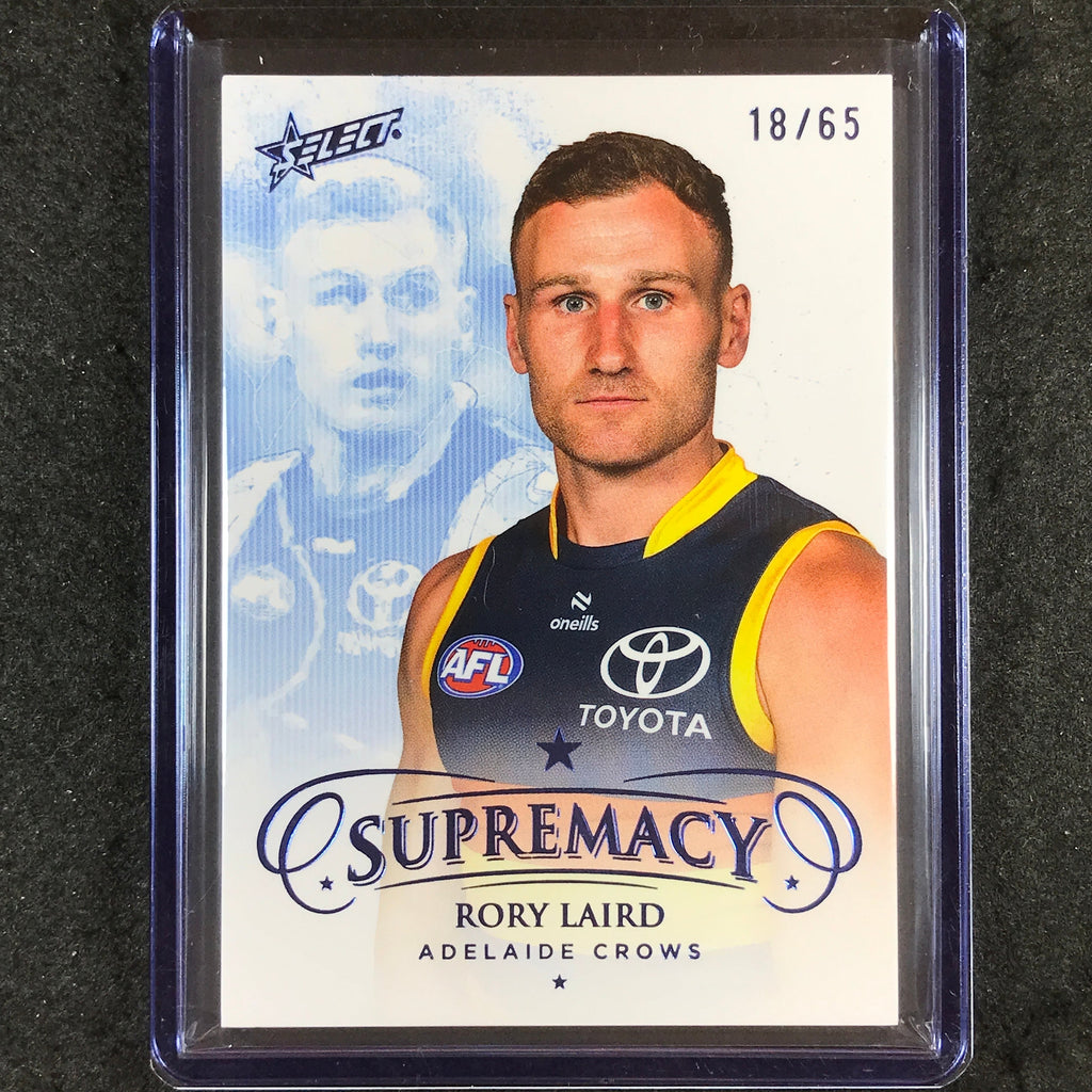 2024 Select AFL Supremacy RORY LAIRD Blue Portrait 18/65 #4 – Cherry ...