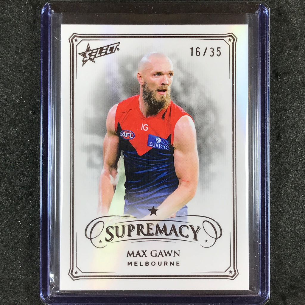 2024 Select AFL Supremacy MAX GAWN Black Pearl 16/35 #92 – Cherry ...
