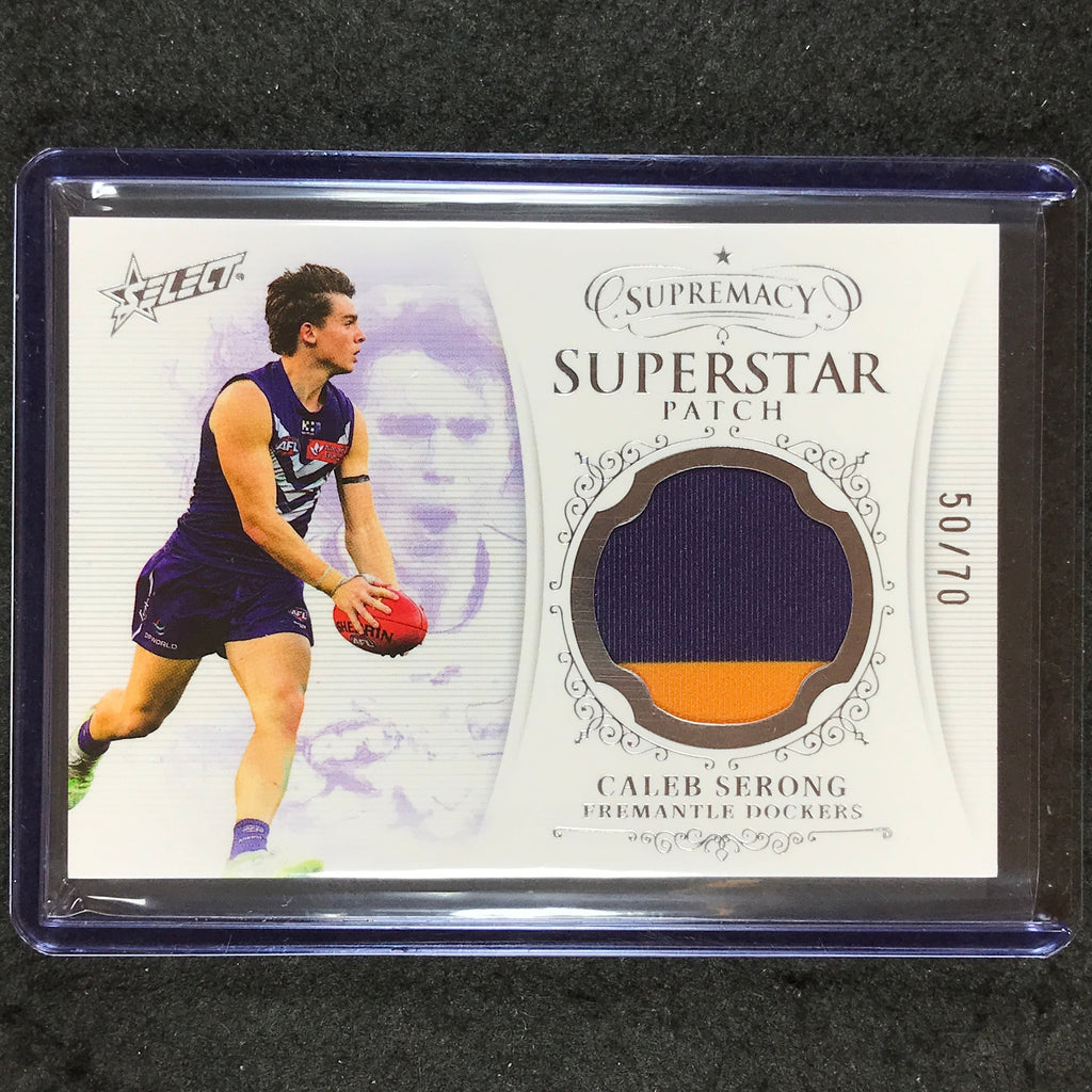 2024 Select AFL Supremacy CALEB SERONG Superstar Patch 50/70 #12 ...