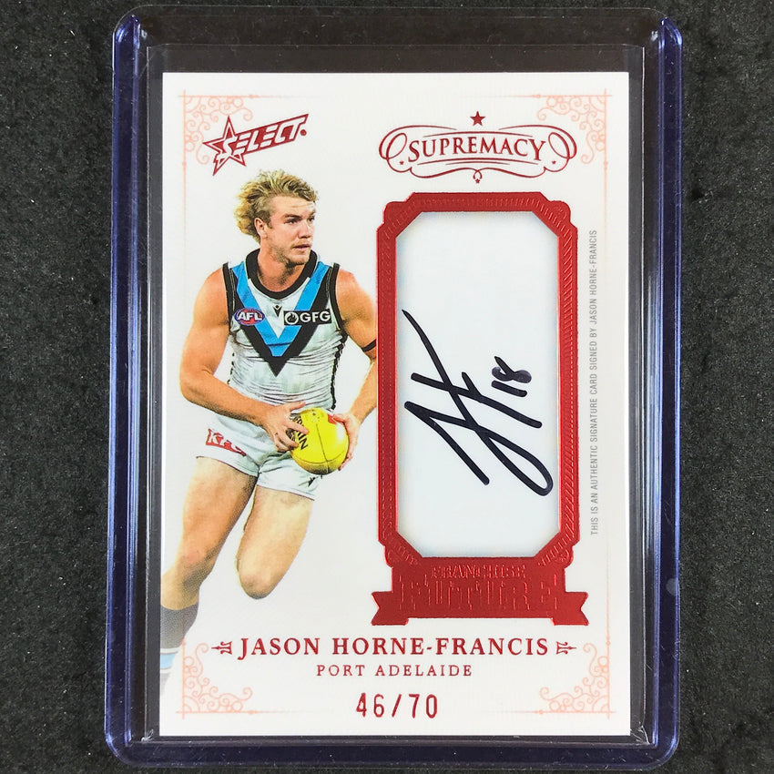 2024 Select AFL Supremacy JASON HORNE-FRANCIS Franchise Future Signatu ...
