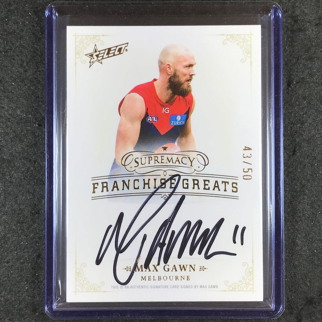 2024 Select AFL Supremacy MAX GAWN Franchise Greats Signature Auto 43 ...