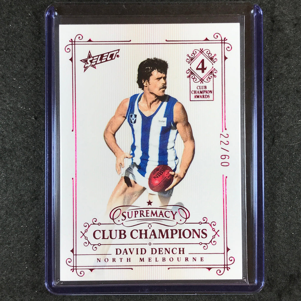 2021 Select AFL Supremacy DAVID DENCH Club Champions 22/60 #DD – Cherry ...
