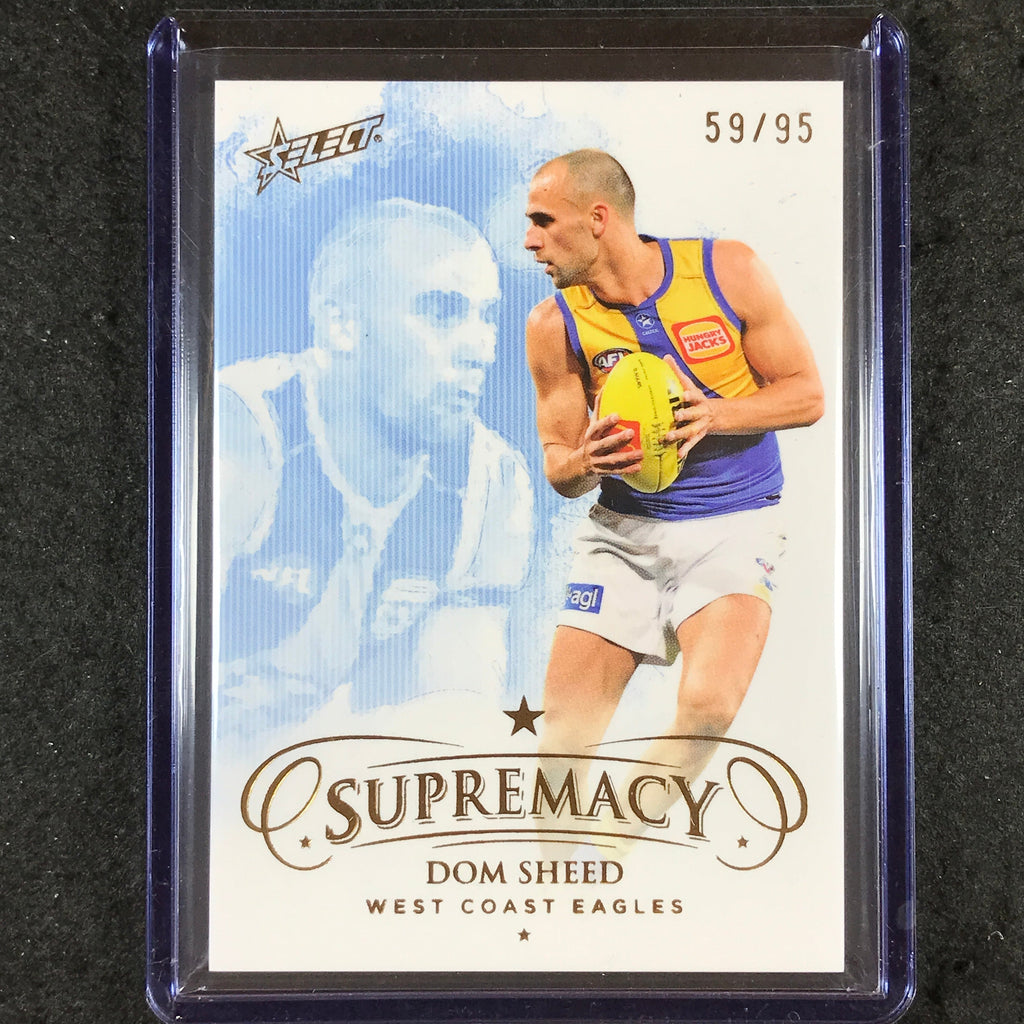 2024 Select AFL Supremacy DOM SHEED Gold 59/95 #153 – Cherry Collectables