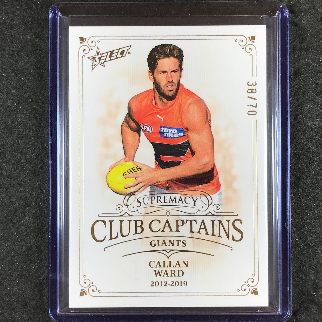 2024 Select AFL Supremacy CALLAN WARD Club Captains 38/70 #30 – Cherry ...