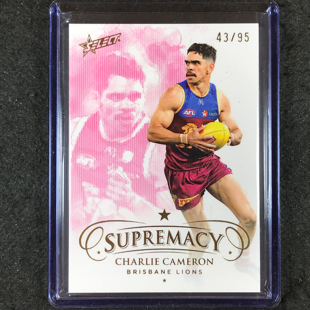 2024 Select AFL Supremacy CHARLIE CAMERON Gold 43/95 #12 – Cherry ...