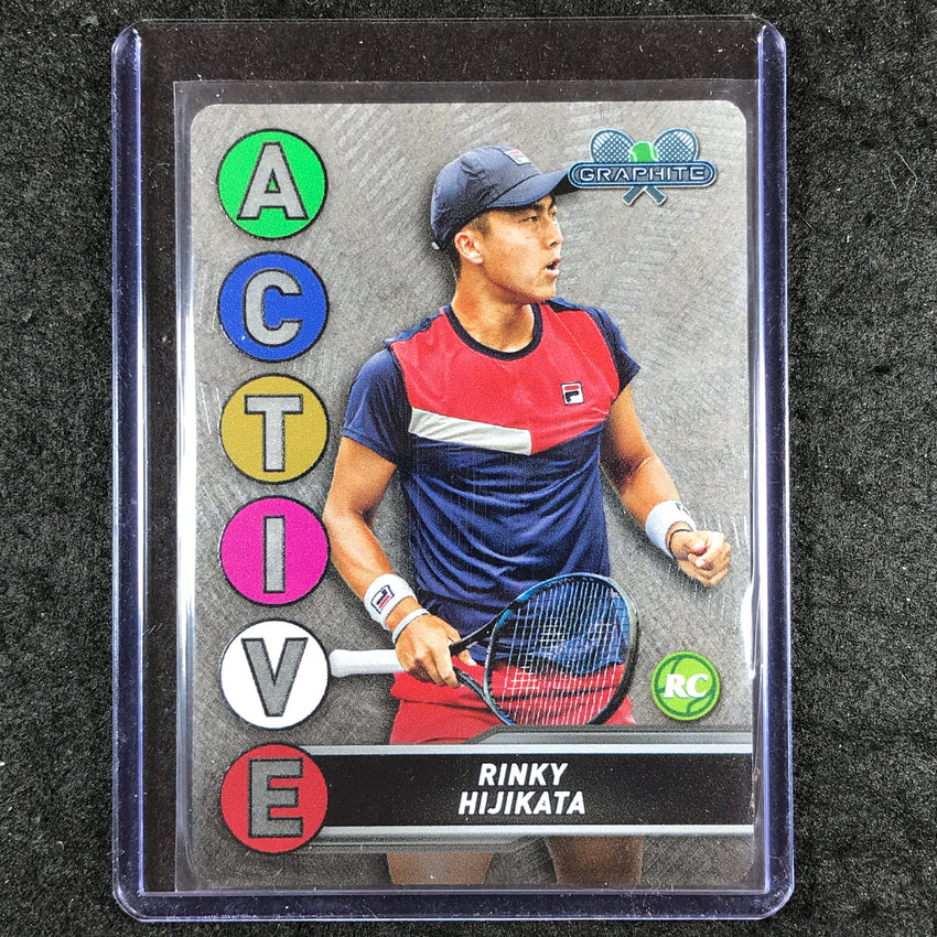 2024 Topps Graphite Tennis RINKY HIJAKATA Active Metal Card Rookie Bas ...