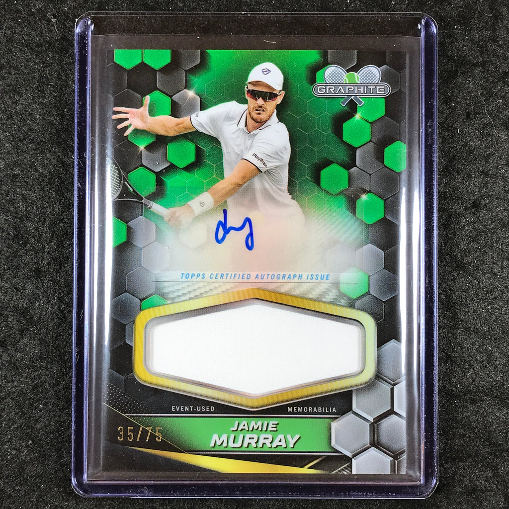 2024 Topps Graphite Tennis JAMIE MURRAY Graphite Signature Relic Auto ...
