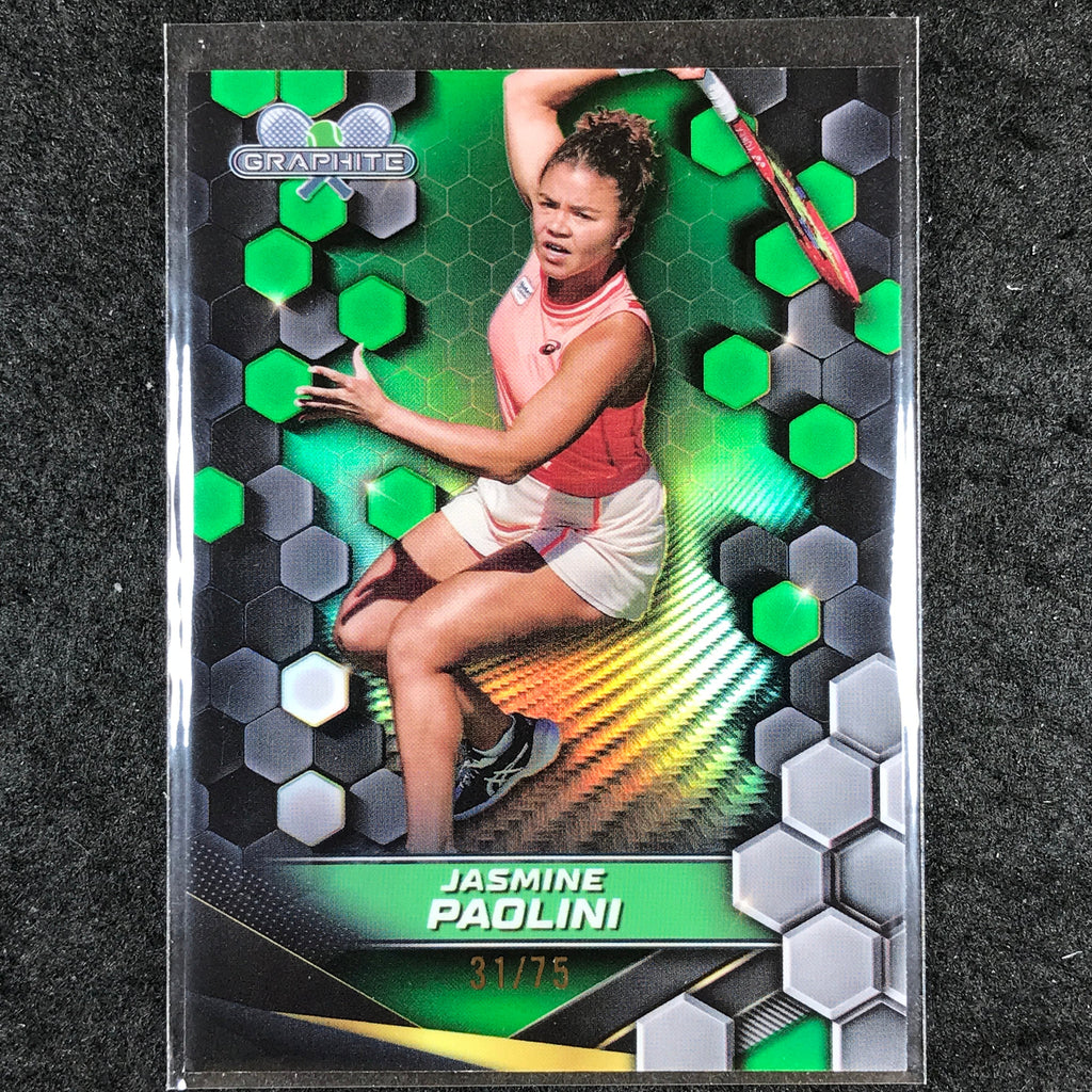 2024 Topps Graphite Tennis JASMINE PAOLINI Base Green 31/75 #43 ...