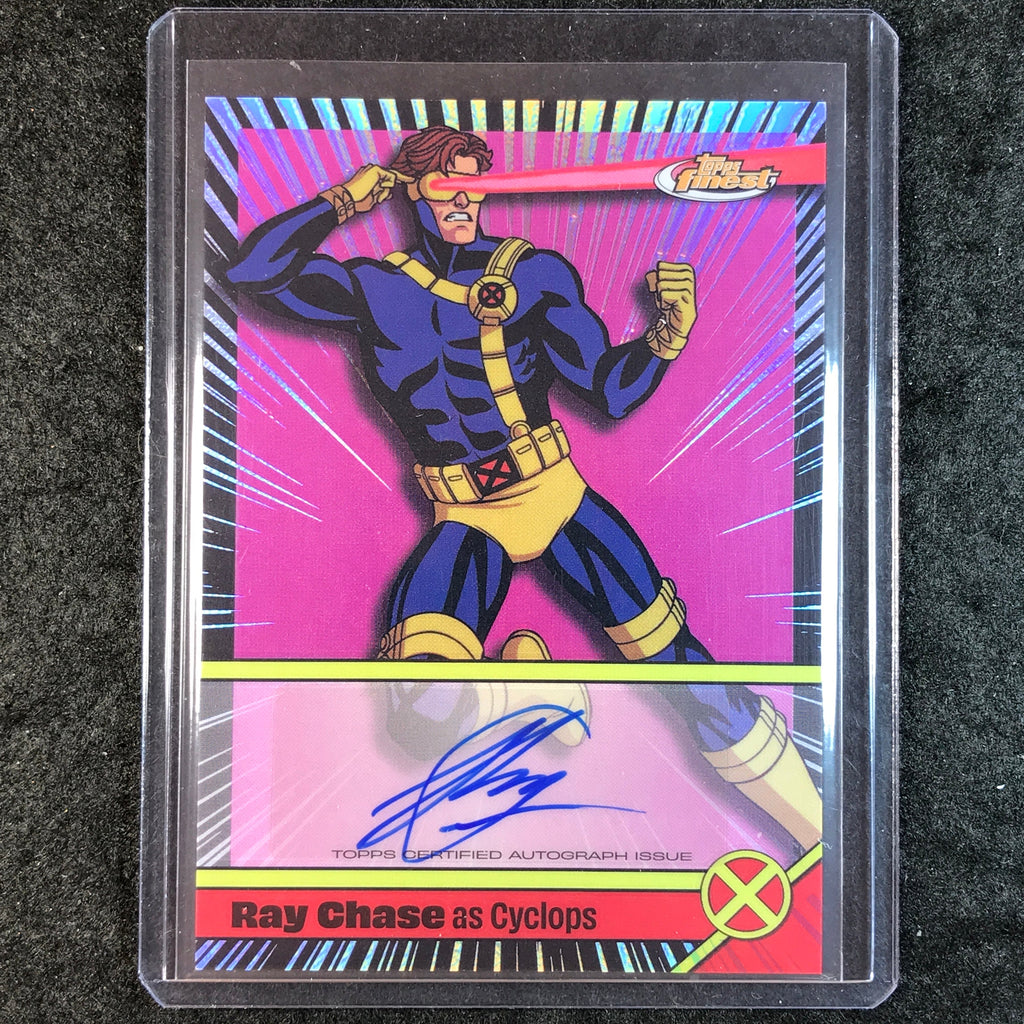 2025 Topps Finest X-Men '97 RAY CHASE CYCLOPS Voice Actor Auto #RC ...
