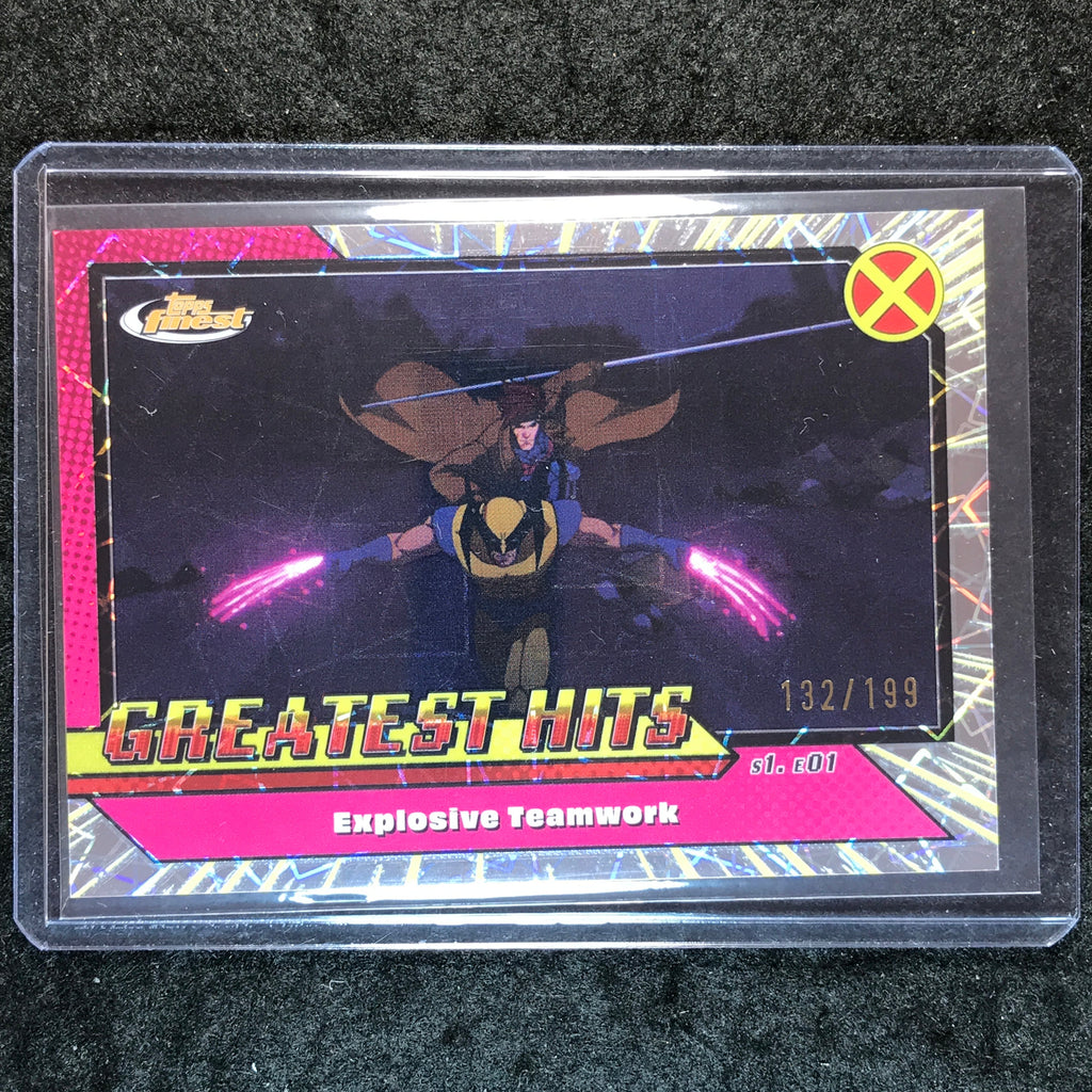 2025 Topps Finest X-Men '97 EXPLOSIVE TEAMWORK Greatest Hits Laser 132 ...