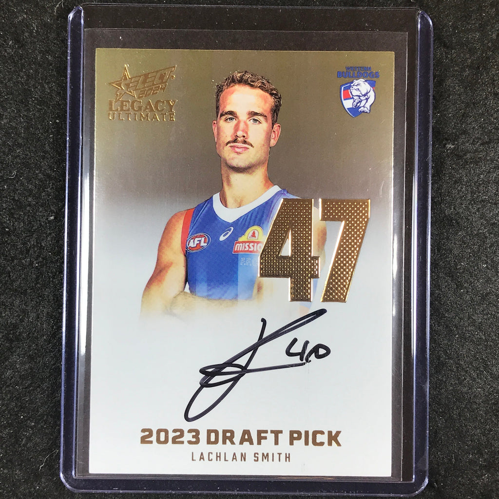 2024 Select AFL Legacy Ultimate LACHLAN SMITH Draft Pick Signatures Go ...