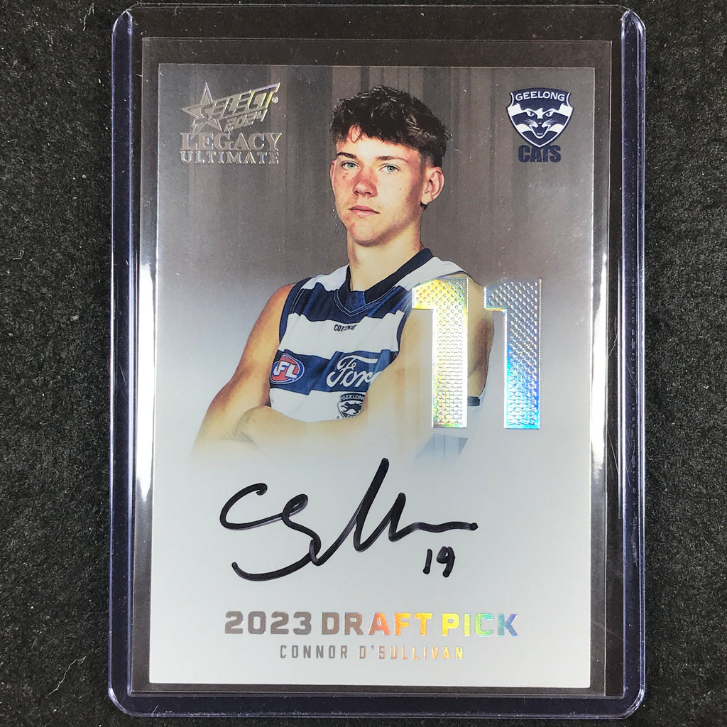 2024 Select AFL Legacy Ultimate CONNOR O'SULLIVAN Draft Pick Signature ...