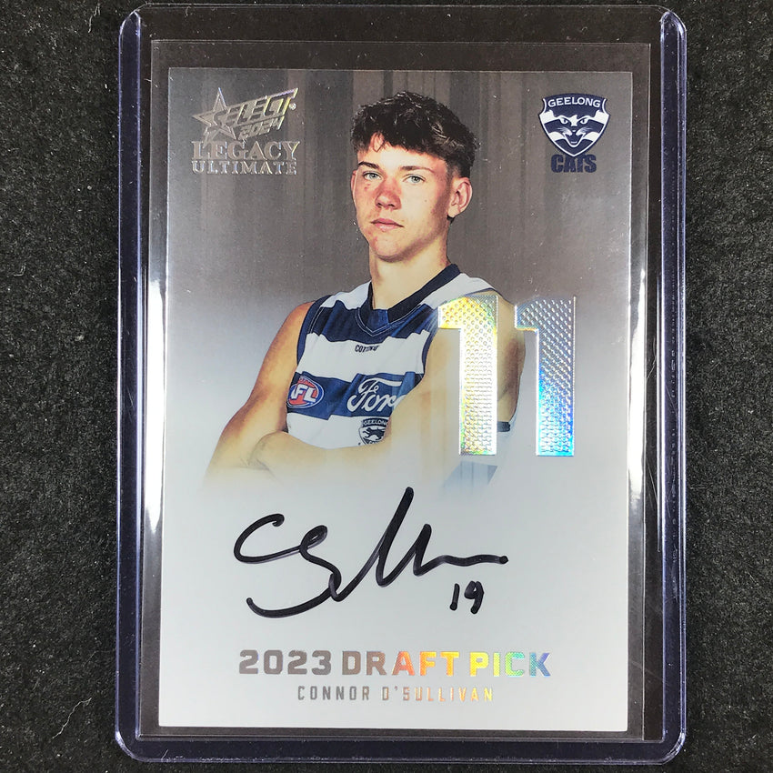 2024 Select AFL Legacy Ultimate CONNOR O'SULLIVAN Draft Pick Signature ...
