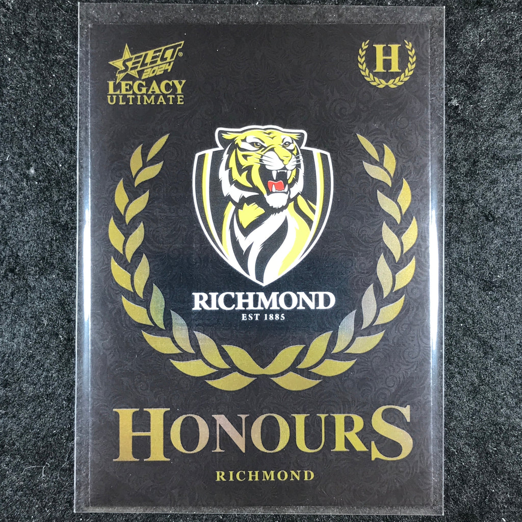 2024 Select AFL Legacy Ultimate RICHMOND LOGO Honours 167/255 #144 ...