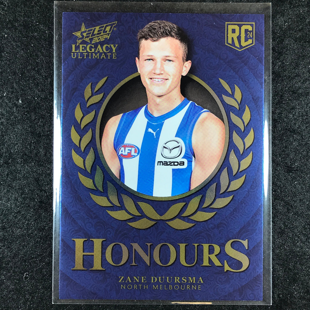 2024 Select AFL Legacy Ultimate ZANE DUURSMA Honours Rookie 60/255 #20 ...