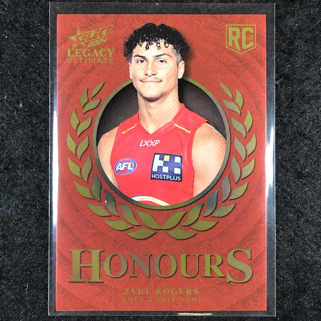2024 Select AFL Legacy Ultimate JAKE ROGERS Honours Rookie 223/255 #21 ...