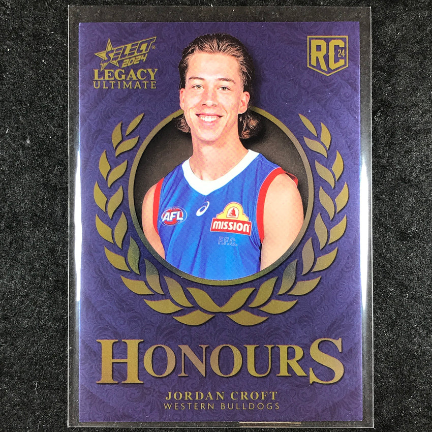 2024 Select AFL Legacy Ultimate JORDAN CROFT Honours Rookie 106/255 #2 ...