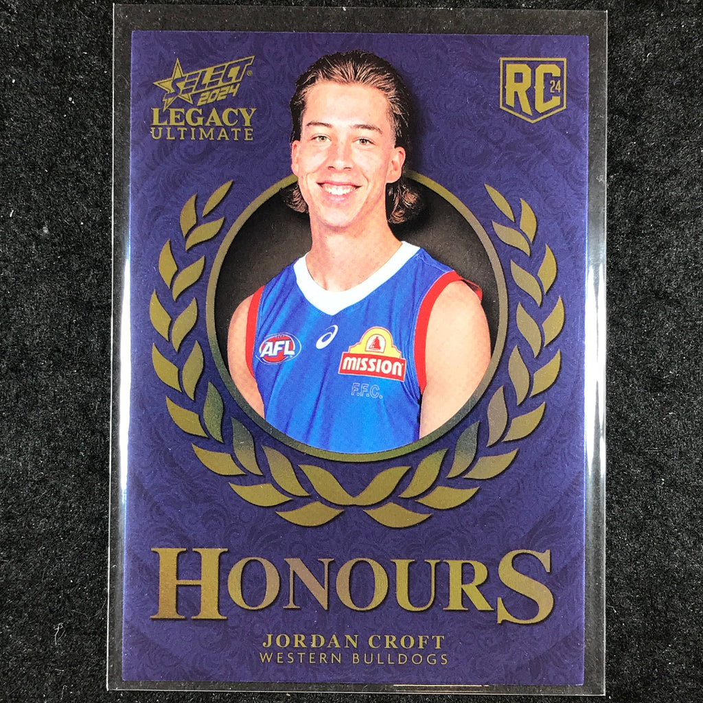 2024 Select AFL Legacy Ultimate JORDAN CROFT Honours Rookie 155/255 #2 ...